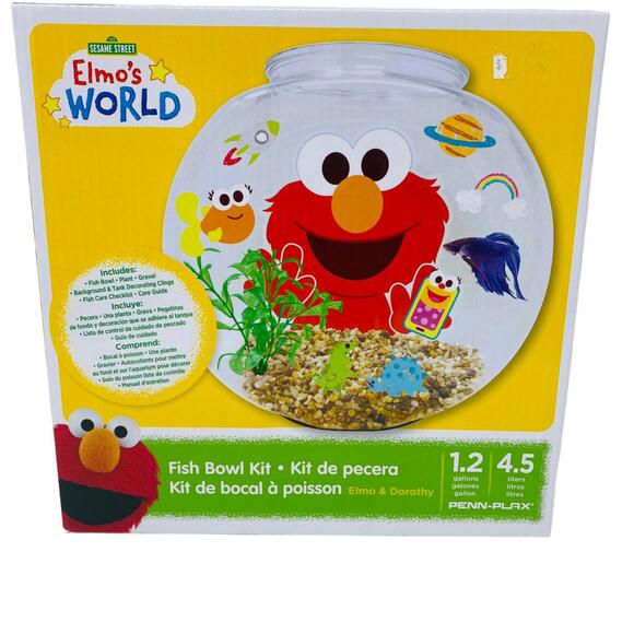 Fish | Pennplax Officially Licensed Sesame Street Elmos World Fish Bowl ...